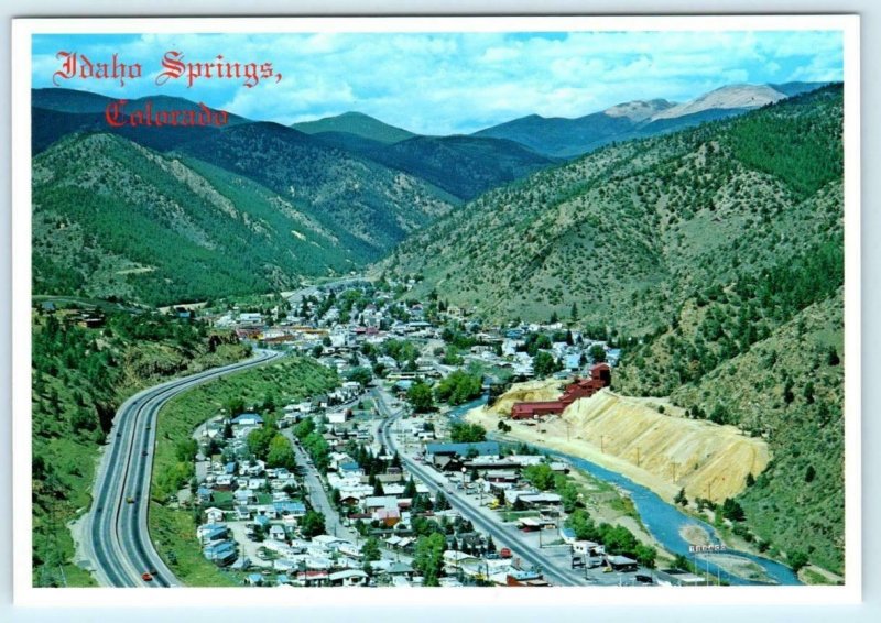IDAHO SPRINGS, Colorado CO ~ Aerial View CLEAR CREEK COUNTY 4" x 6 ...