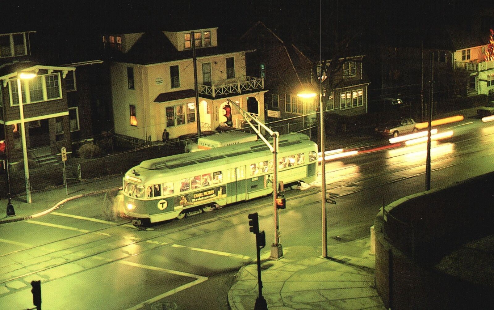Vintage Postcard Boston MBTA Car Number 3268 40-Year-Old PCC Car ...