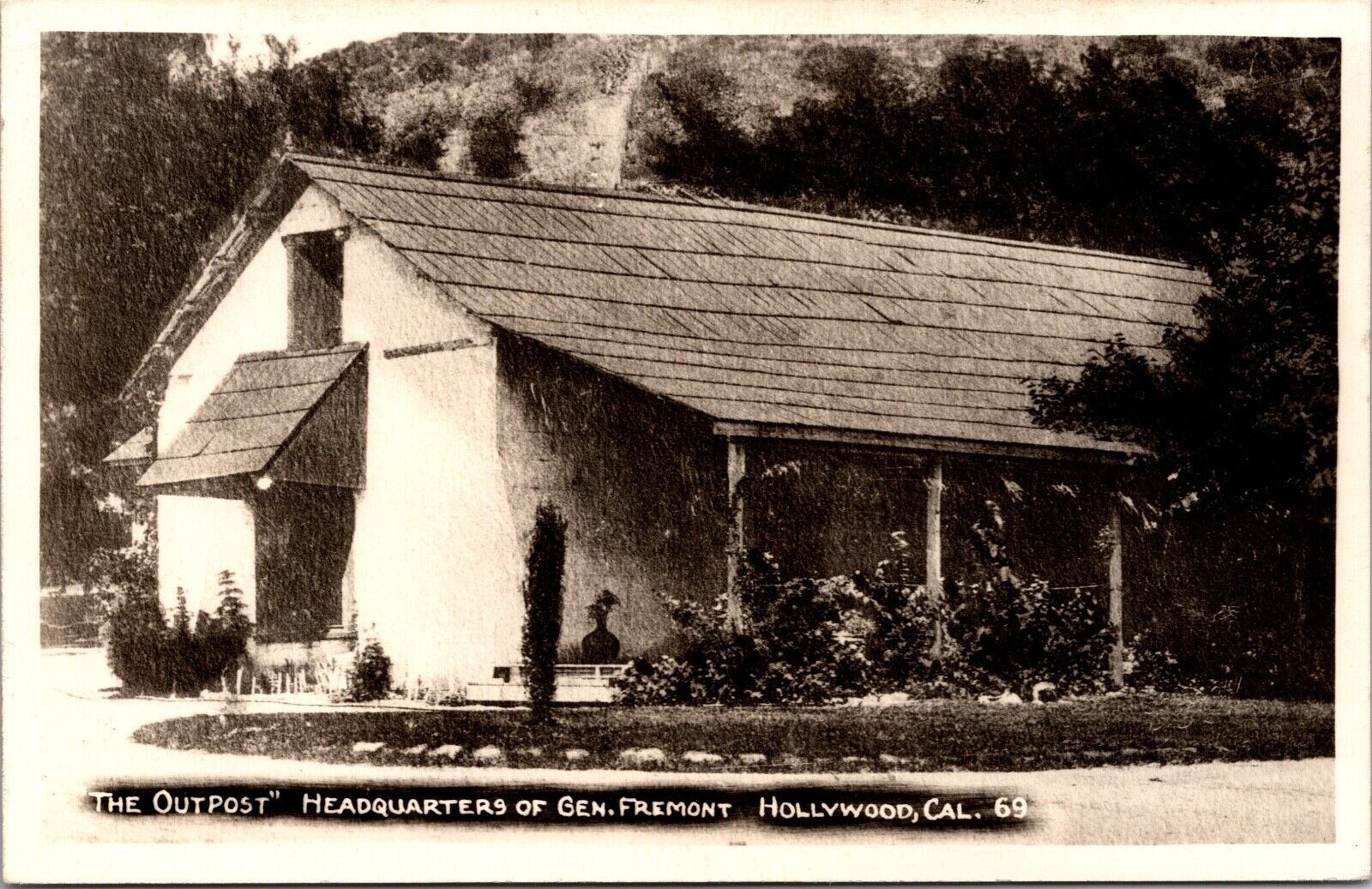 Real Photo PC The Outpost Headquarters of Gen. Fremont in Hollywood ...