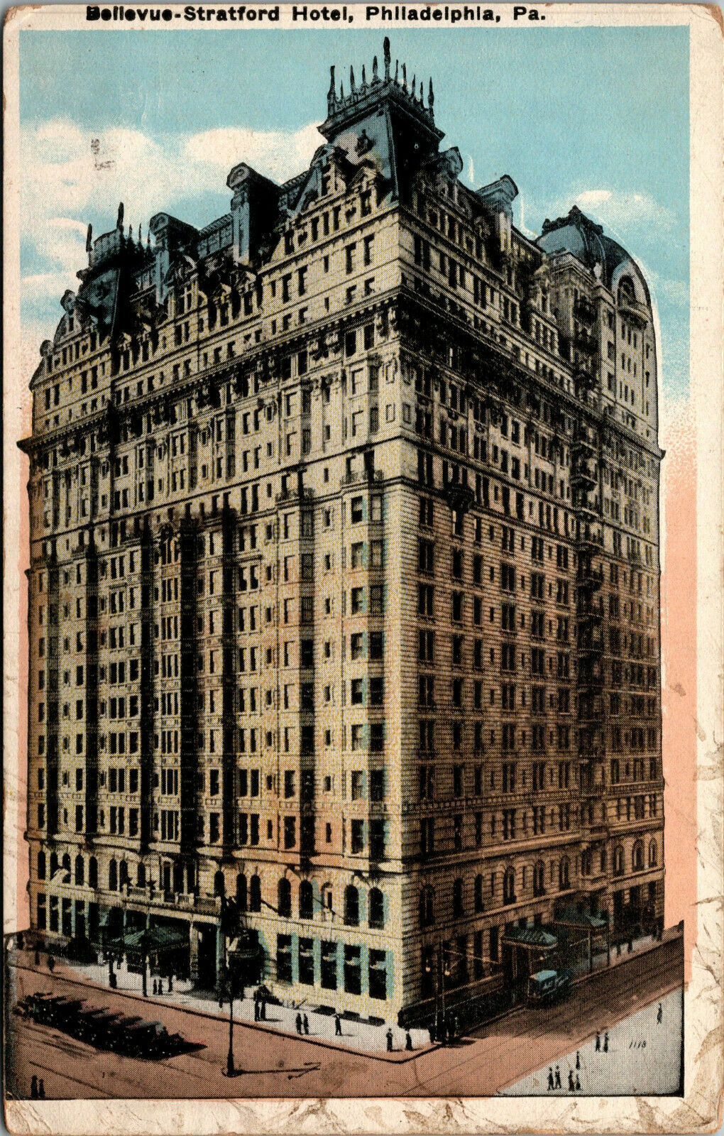 Vtg 1920s Bellevue Stratford Philadelphia Pennsylvania PA Postcard ...