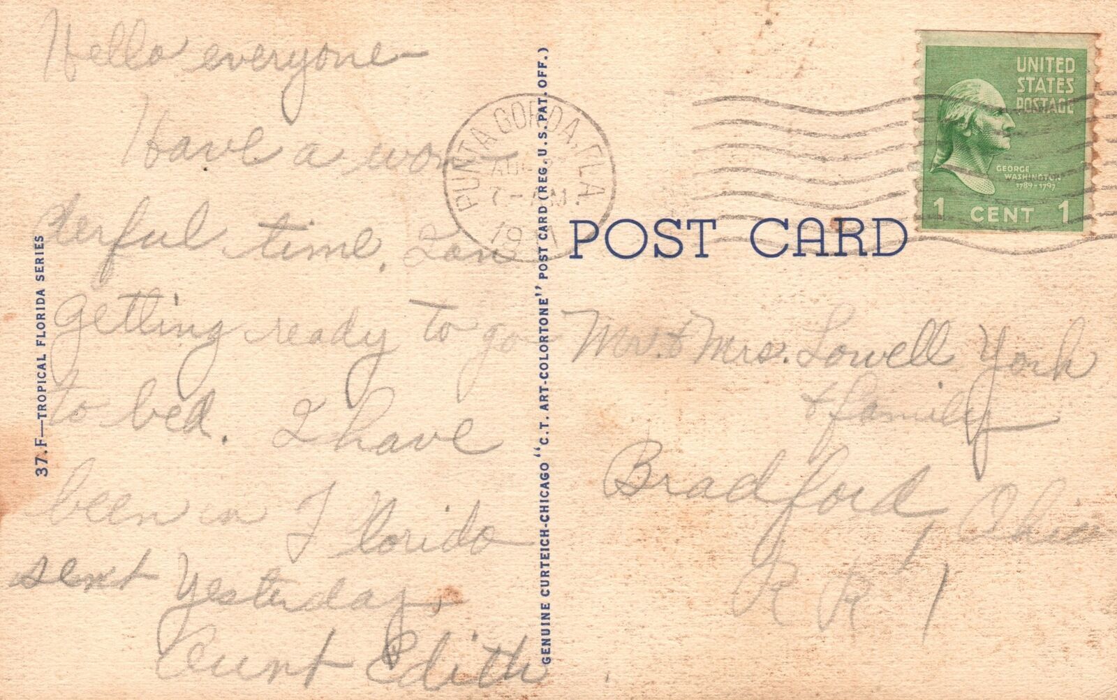 Vintage Postcard A Breath Of Old Spain Arched Gate Bell Flowers Florida ...