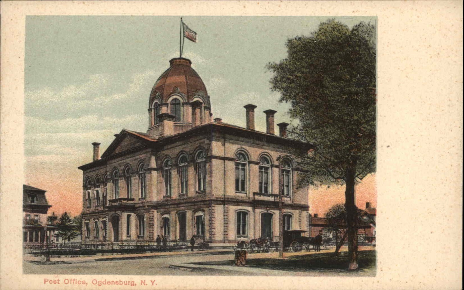 Ogdensburg New York NY Post Office c1900s-10s Vintage Postcard | United ...