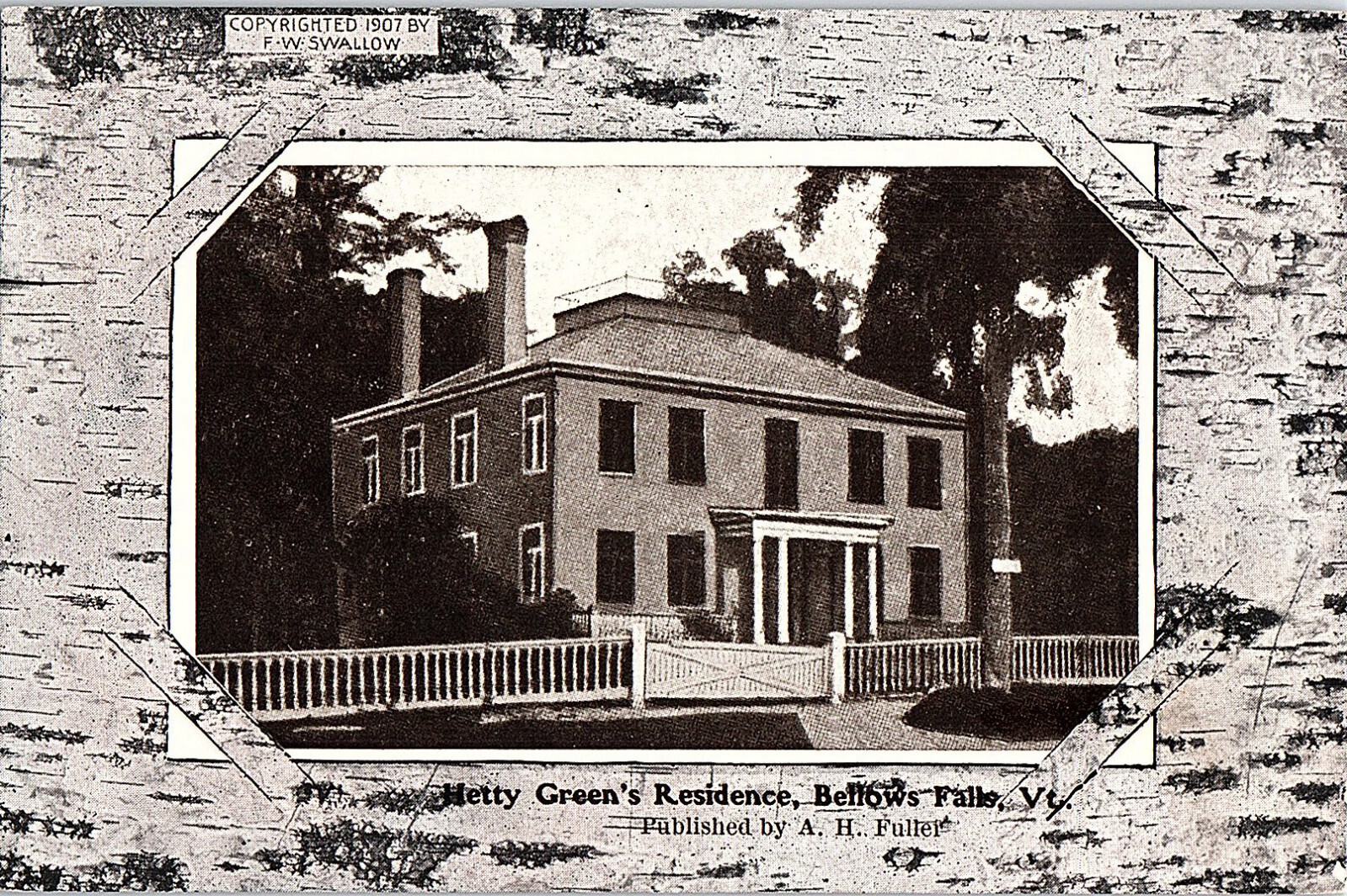 Postcard HOUSE SCENE Bellows Falls Vermont VT AI3872 | United States ...