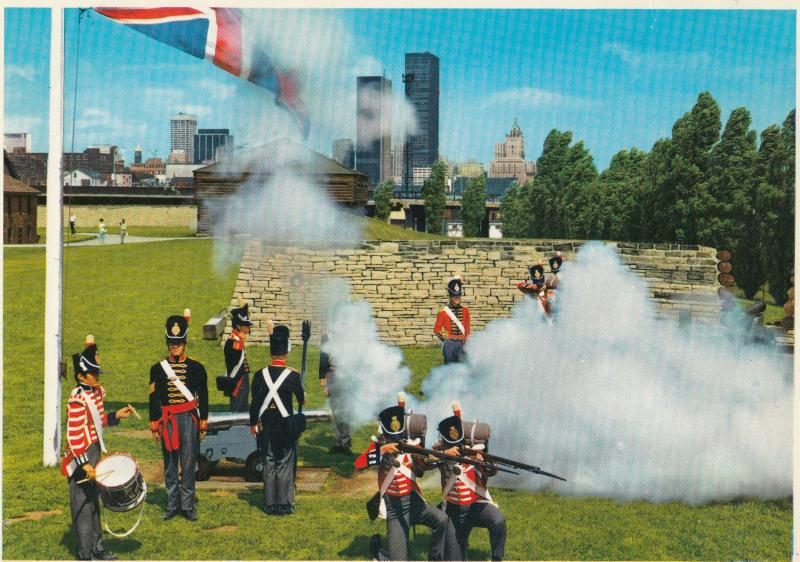 Firing Of Cannon Fort Knox Museum Toronto Canada Military Postcard ...