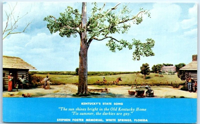 Postcard - "My Old Kentucky Home" Diorama, Stephen Foster Memorial ...