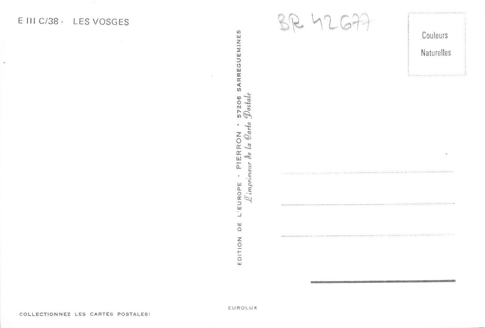 BR42677 les Vosges map cartes geographiques france | Europe - France ...