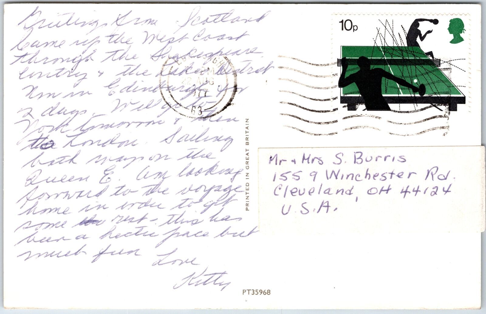 Vintage Postcard Scotland Character in Tartan Kilt Humor Ocean Scene ...