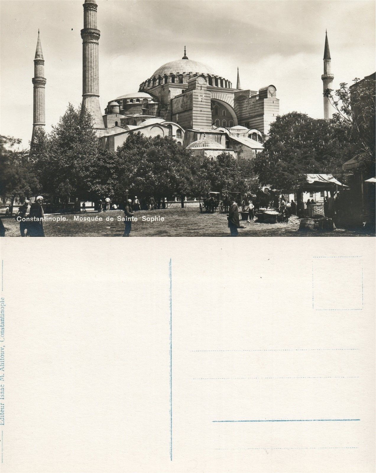 Constantinople Turkey ST.Sofia Mosque Vintage Real Photo Postcard Rppc ...