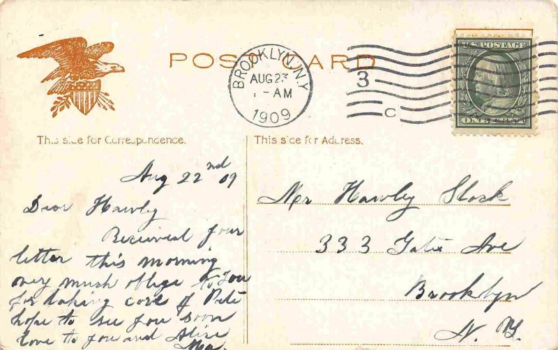 The Booth House Greenport Long Island New York 1909 postcard | United ...