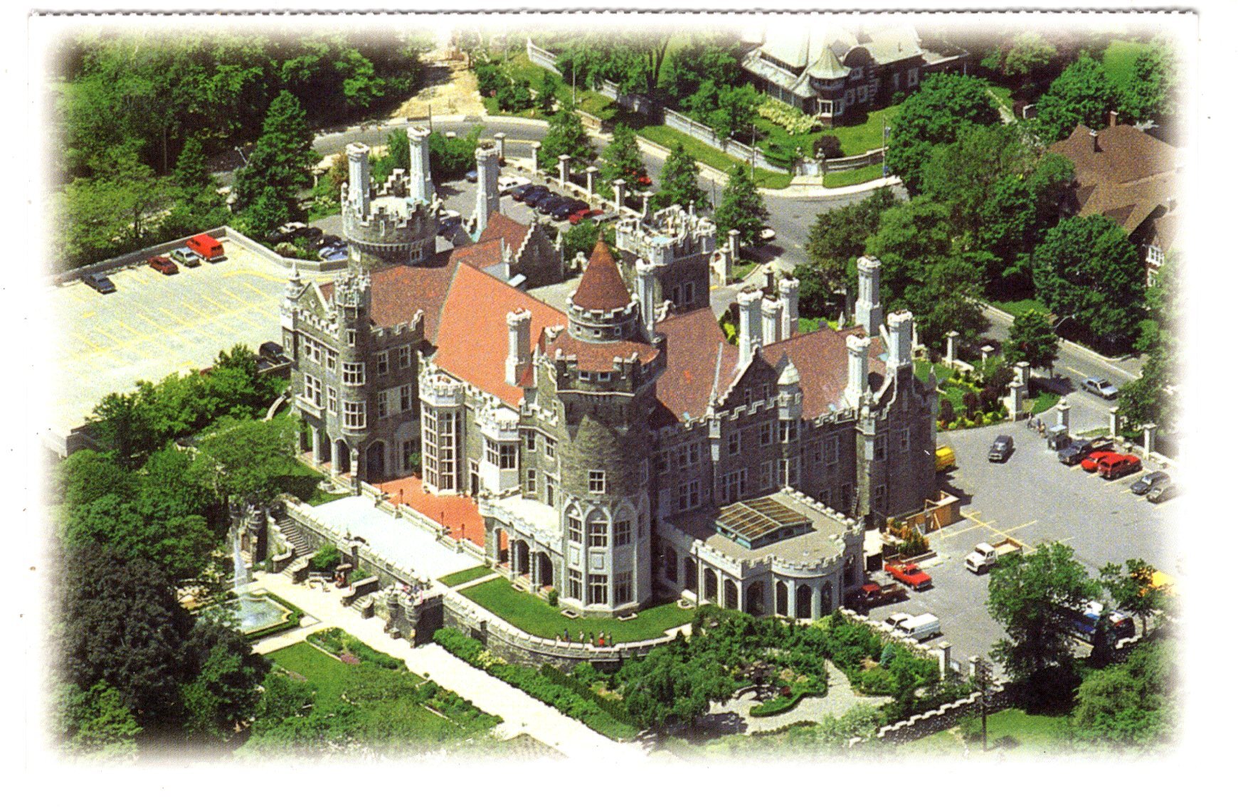 Aerial, Casa Loma Castle, Toronto, Ontario | Canada - Ontario - Toronto ...