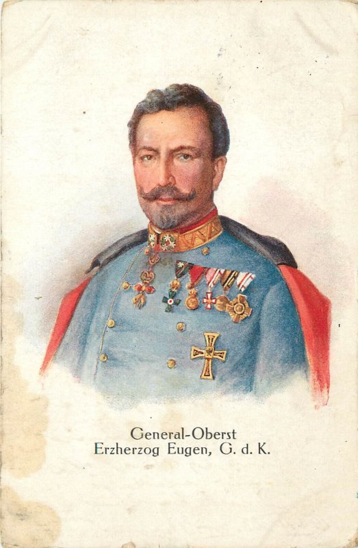 Postcard WWI German Generaloberst Erzherzog Eugen G.D.K. Feldpost ...