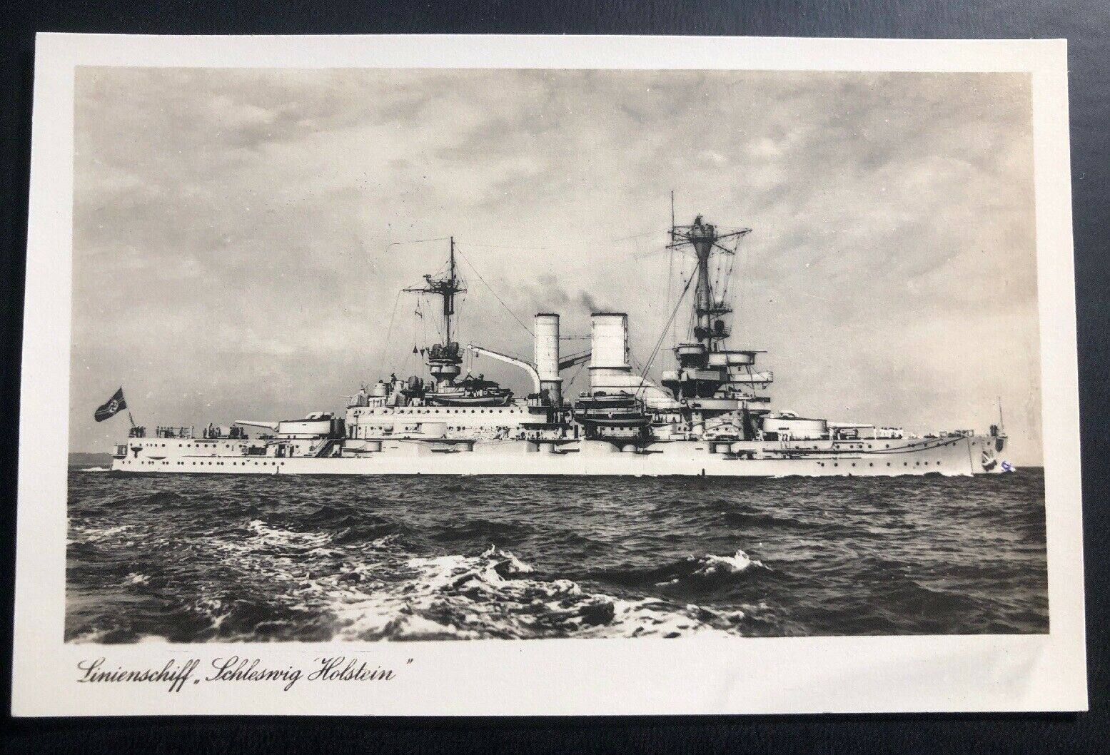 Mint Germany Real Picture Postcard RPPC Holstein Cruiser BattleShip B ...