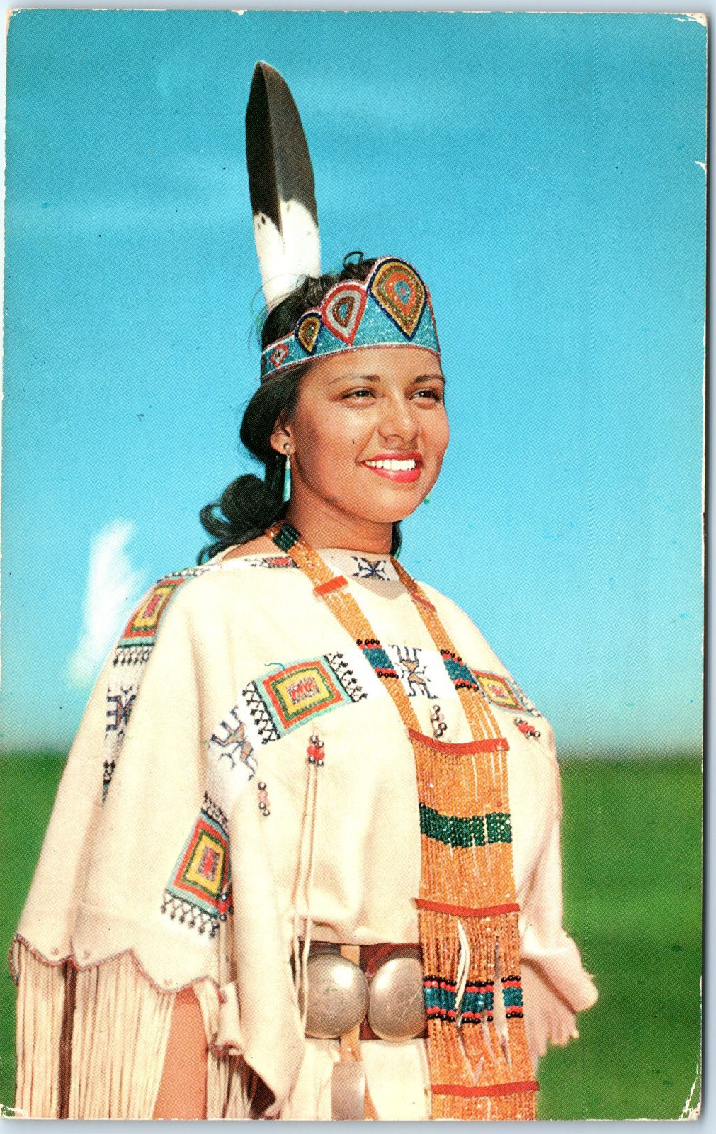 c1960s Cute Indian Maid Native American Young Lady Woman Girl Chrome ...