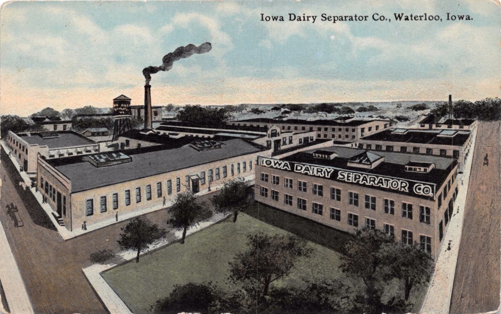 Waterloo IA Iowa Dairy Separator Company~Ferguson Published Postcard ...