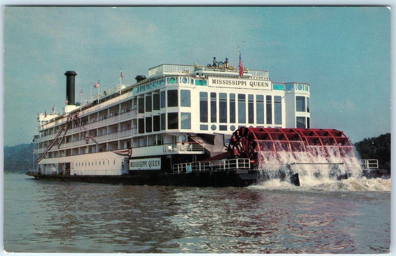 c1970s Mississippi Queen Sternwheeler Paddle Boat Bill Muster Ship ...