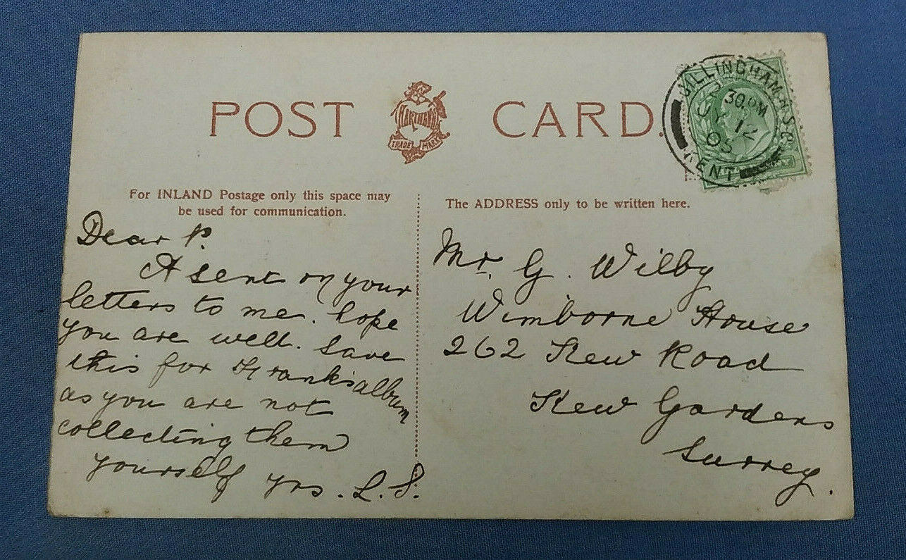 Vintage Postcard Jezreel's Tower New Brompton Kent Postmarked 1905 H1A ...