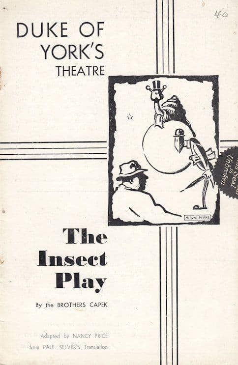 The Insect Play Moths Fantasy Ants Duke Of Yorks Old Theatre Programme ...