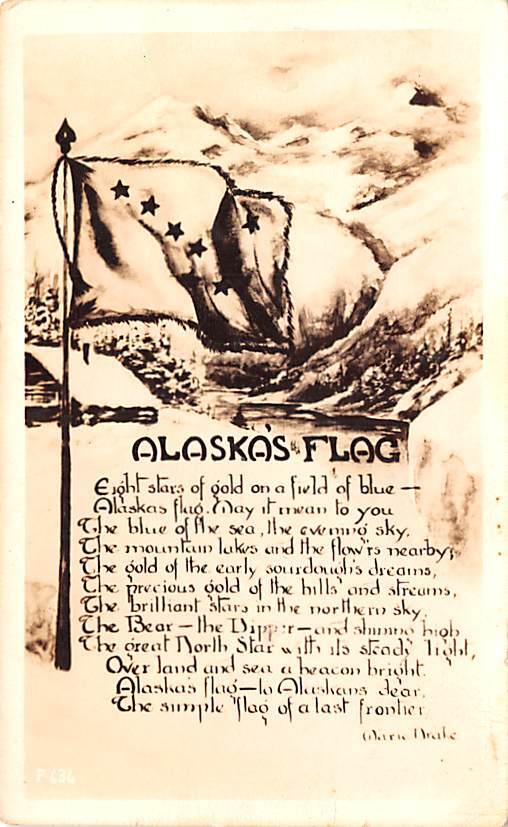 Alaskan Flag Flag and Poem - Alaskan Poem, Alaska AK | United States ...