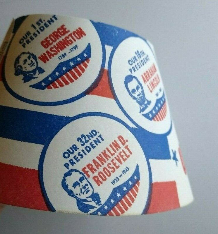 Vintage 1960s US Presidents Milk Bottle Collar John Kennedy Lincoln ...