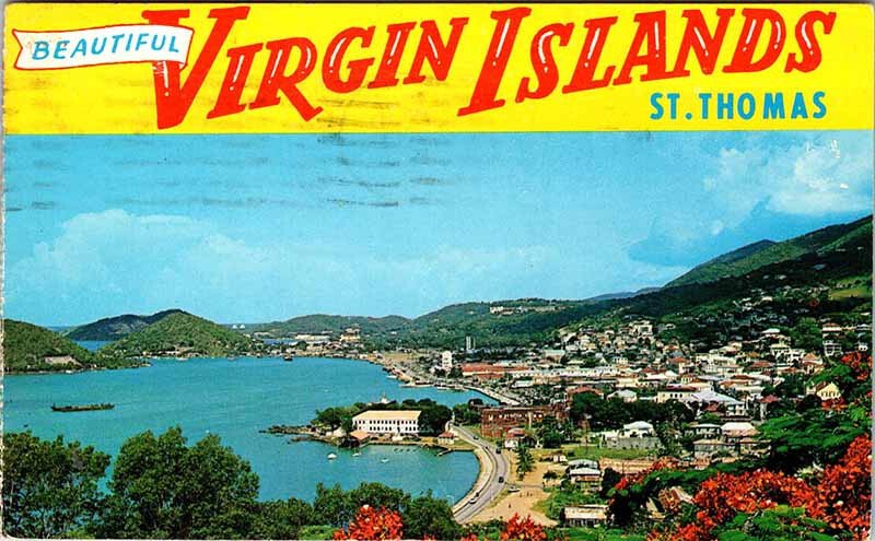Postcard PANORAMIC SCENE St. Thomas Us Virgin Islands USVI AL9475 ...