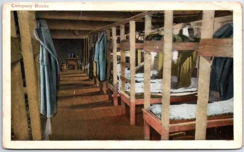 Vintage Postcard Company Bunks at Fort Mcclellan U.S. Army Anniston ...