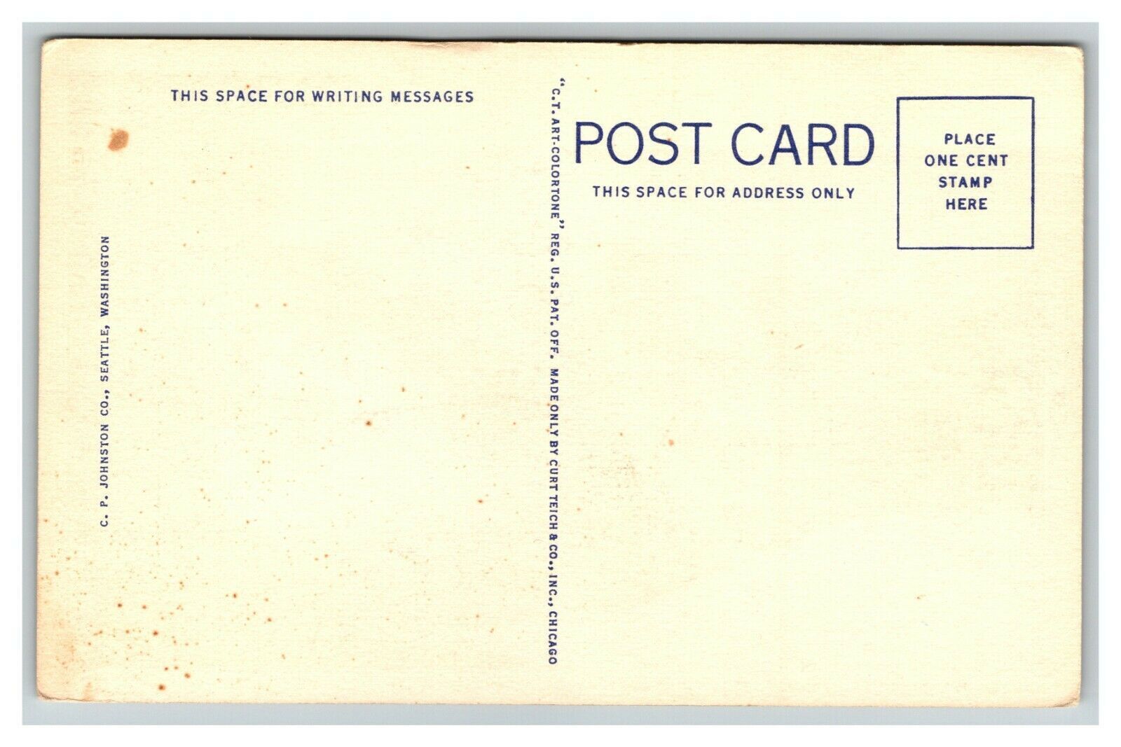 Vintage 1940's Postcard Mt. Baker-Snoqualmie Forest Austin Pass ...