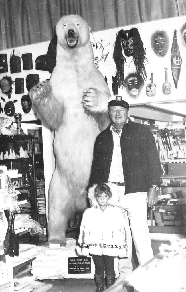 RPPC John Wayne Alaskan Polar Bear Ketchikan c1960s Rare Vintage Photo ...