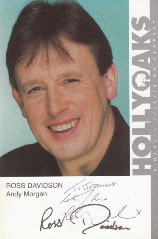 Ross Davidson as Andy Morgan in Hollyoaks Vintage Official Rare Cast ...