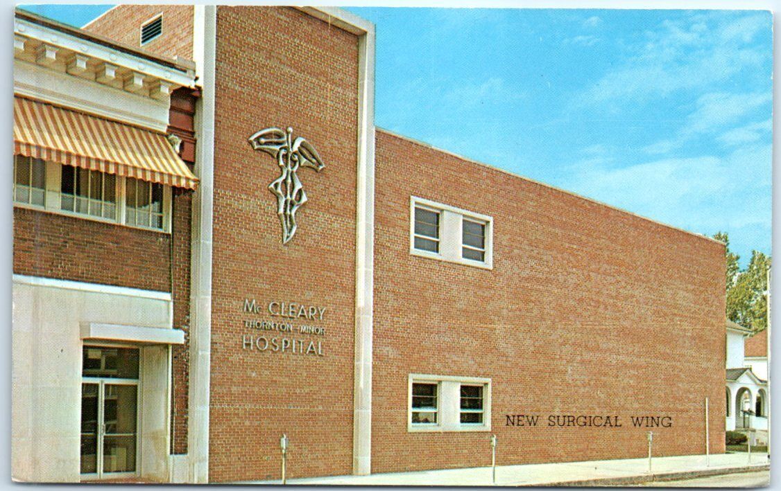 Postcard - New Major Surgical Wing, McCleary Thornton-Minor Hospital ...