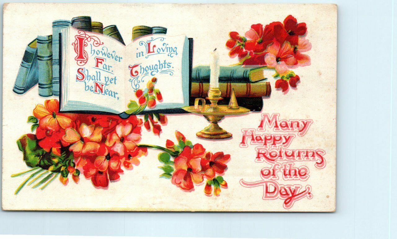 Postcard - Many Happy Returns of the Day - Birthday Greeting Card ...