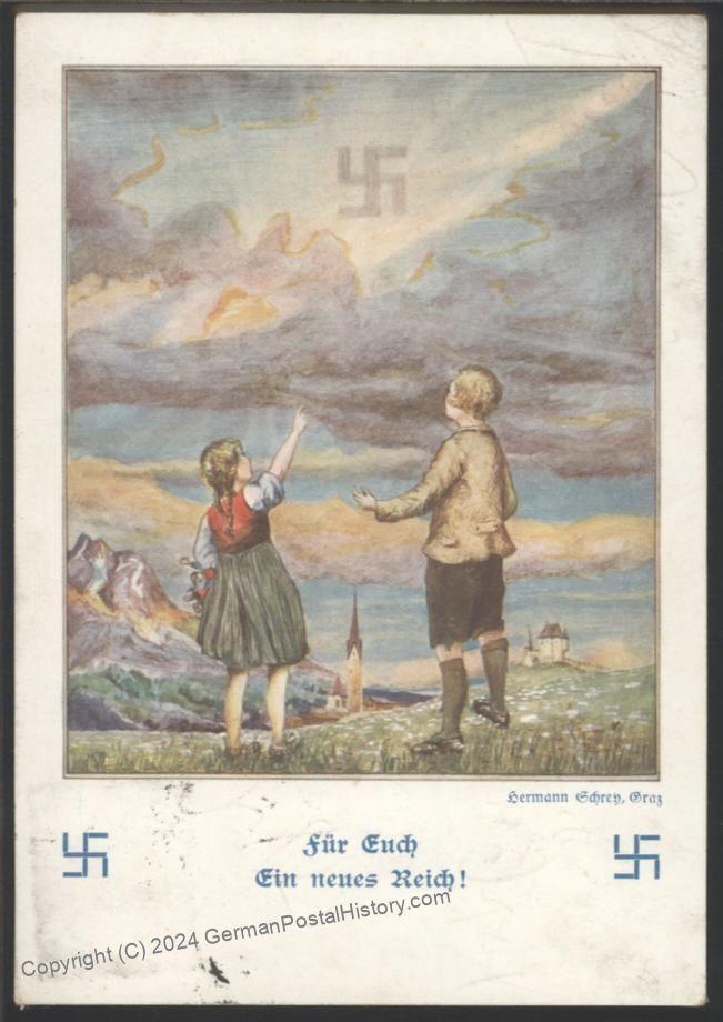 3rd Reich Austria Germany 1932 NSDAP Hitlerbewegung Graz Austria USED ...