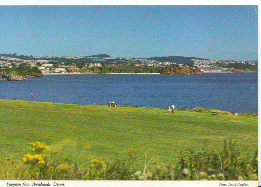 Devon Postcard - Paignton from Broadlands - Ref TZ3509 | Europe ...
