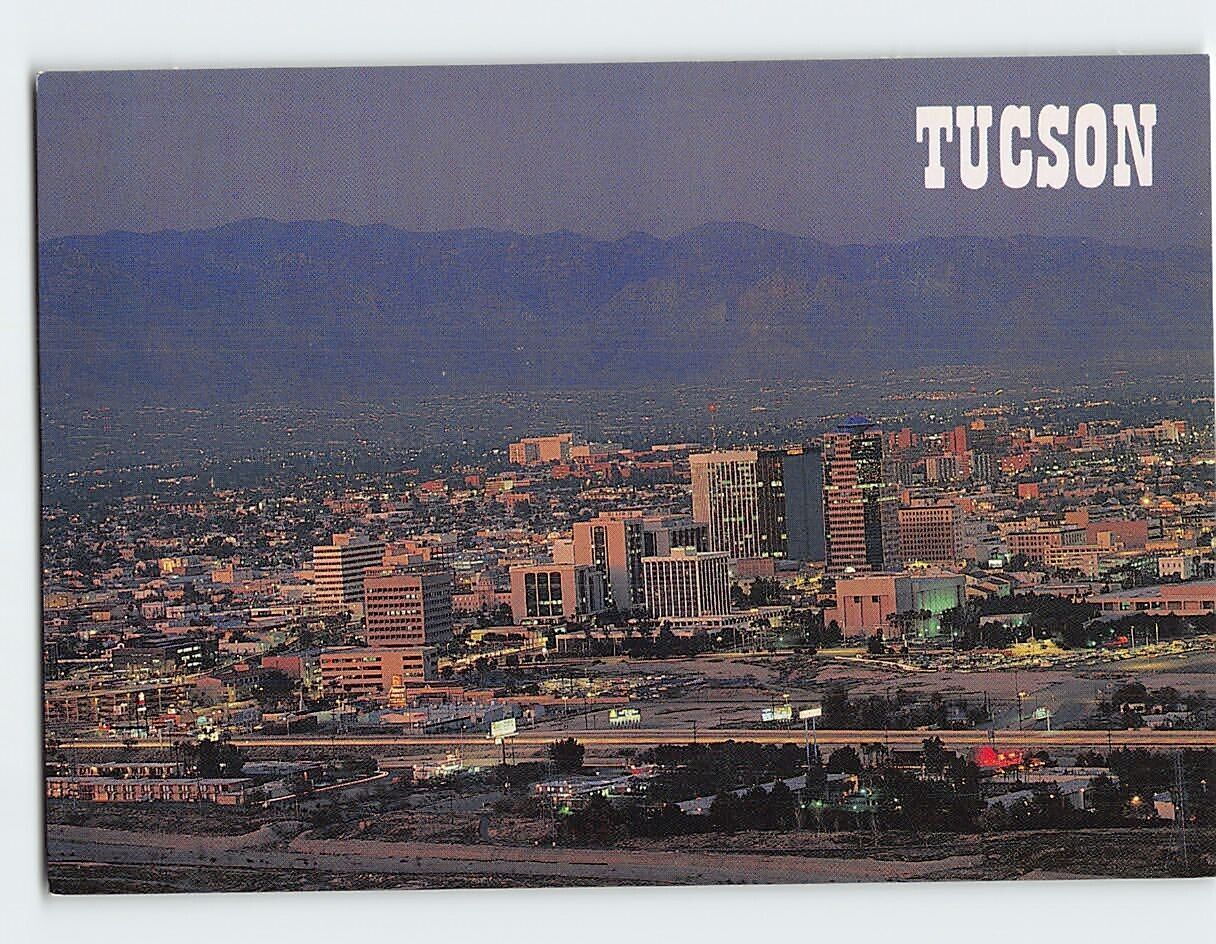 Postcard Tucson at sunset nestled below the Santa Catalina Mountain ...