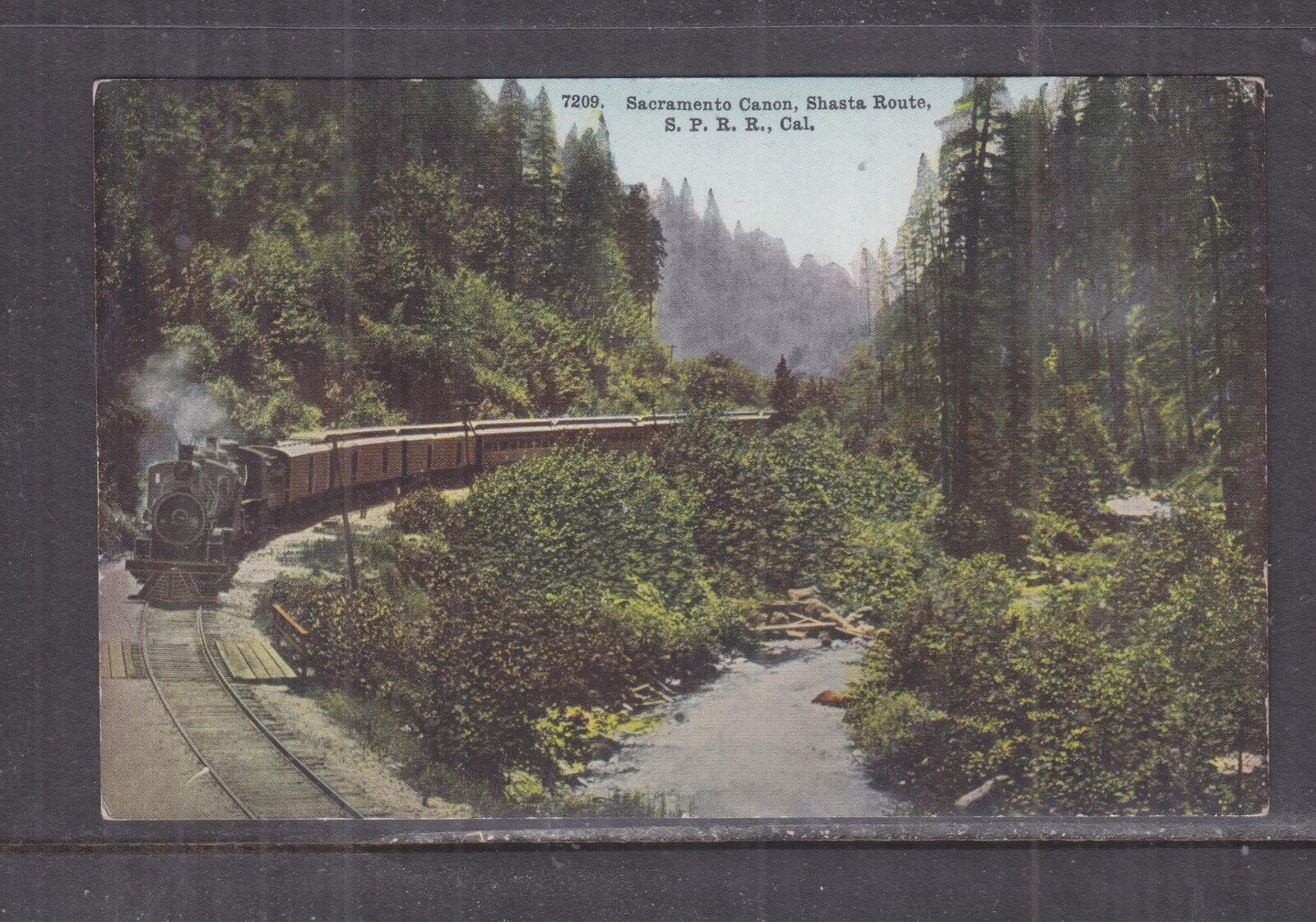California, Sacramento, Canon, Shasta Route, Train, C1920 Ppc., Unused ...