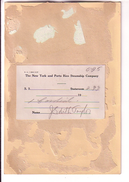 SS Coamo 1937 Cruise Puerto Rico Luncheon Menu | Ephemera - Menus ...