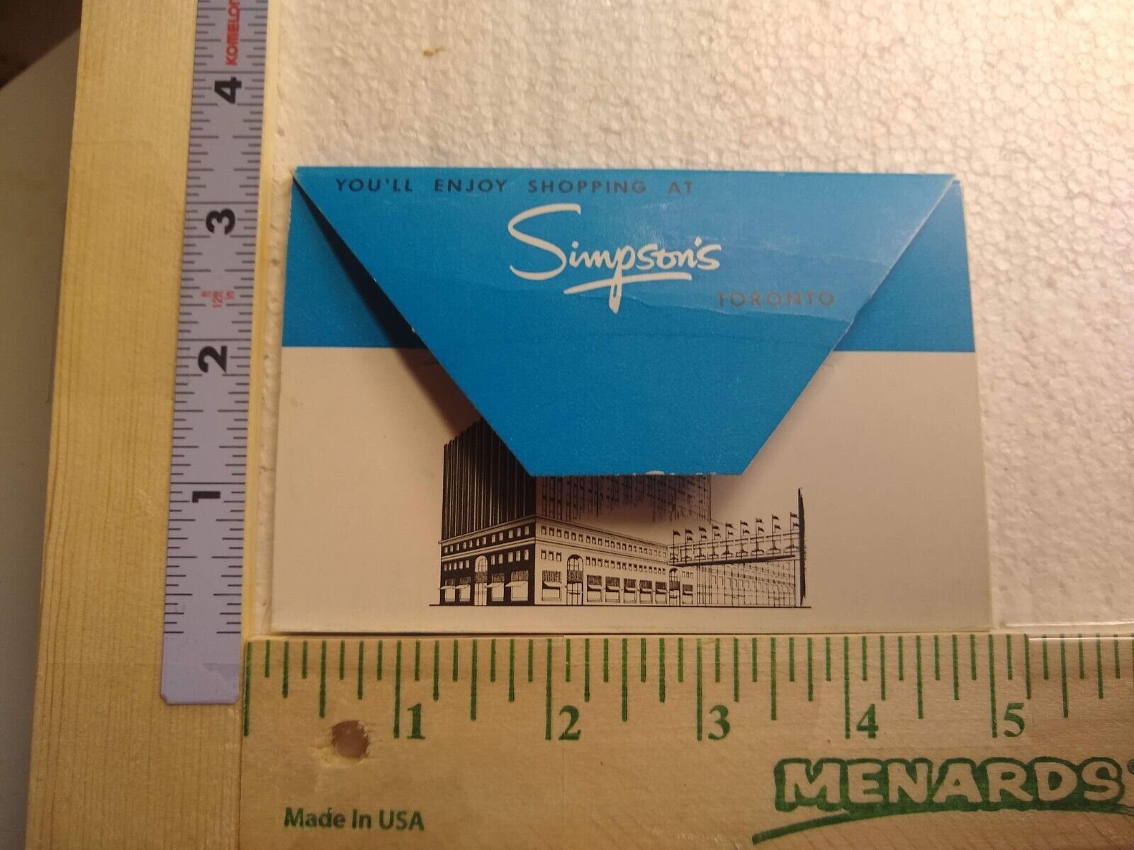 Postcard Folder You'll Enjoy Shopping At Simpson's, Toronto, Canada ...