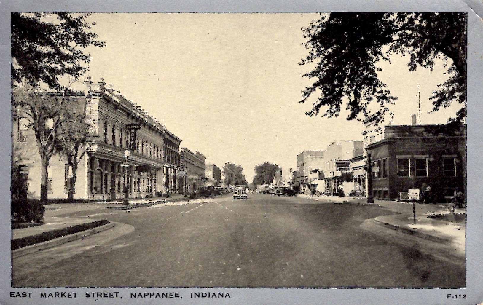 Nappanee, Indiana - Coppes Hotel downtown on East Market Street - c1940 ...