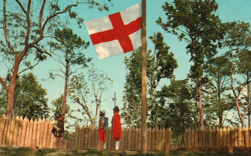 Postcard James Fort Written William Strachey At Every Corners Jamestown ...