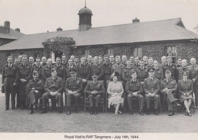 RAF Royal Visit to Tangmere Army Military Base Queen Postcard | Topics ...