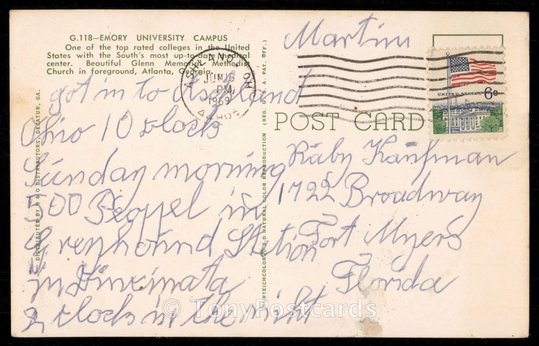 Aerial View of Emory University Campus | United States - Georgia ...