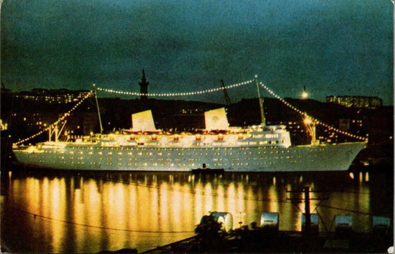 Vintage Postcard Swedish American Line Gothenburg New York Ocean Liner ...