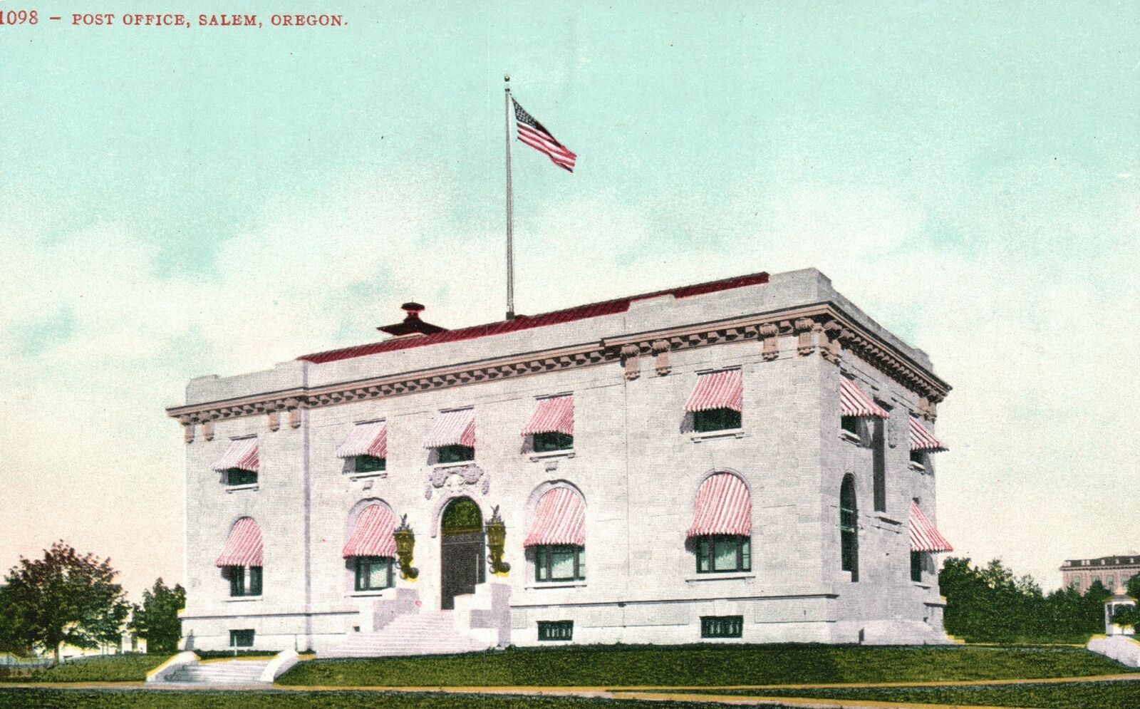 Vintage Postcard Post Office Building Postal Service Landmark Salem ...