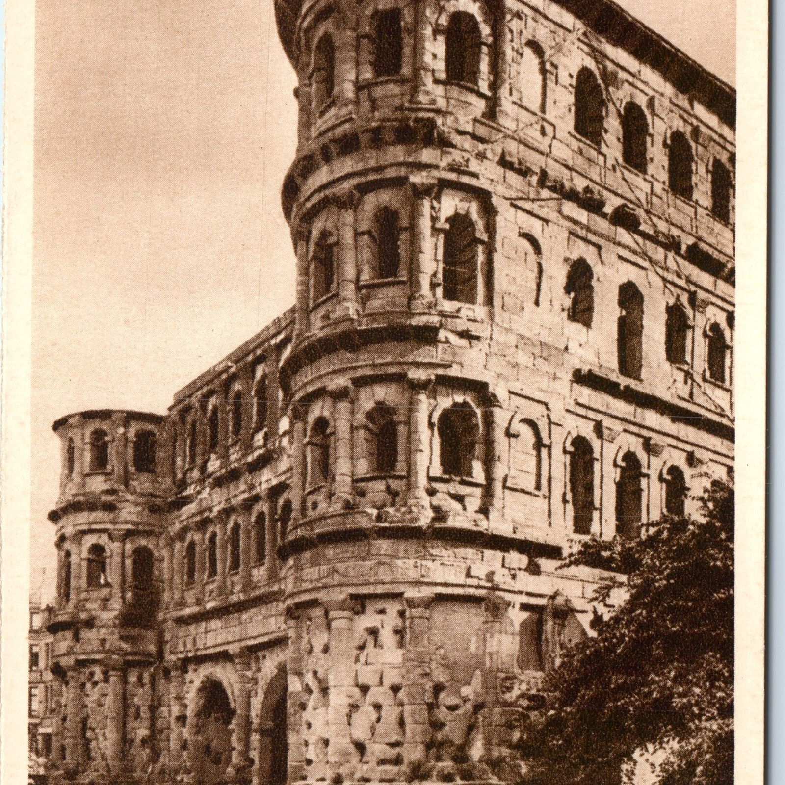 c1930s Trier, Germany Porta Nigra Roman City Gate Ancient Monument ...