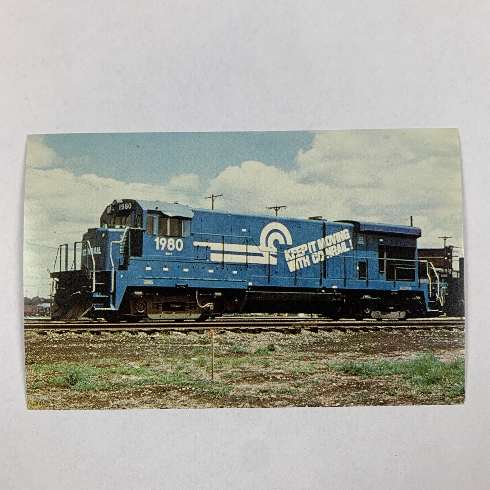 Postcard Railroad Train Conrail 1980 B23-7 1970s Chrome Unposted ...
