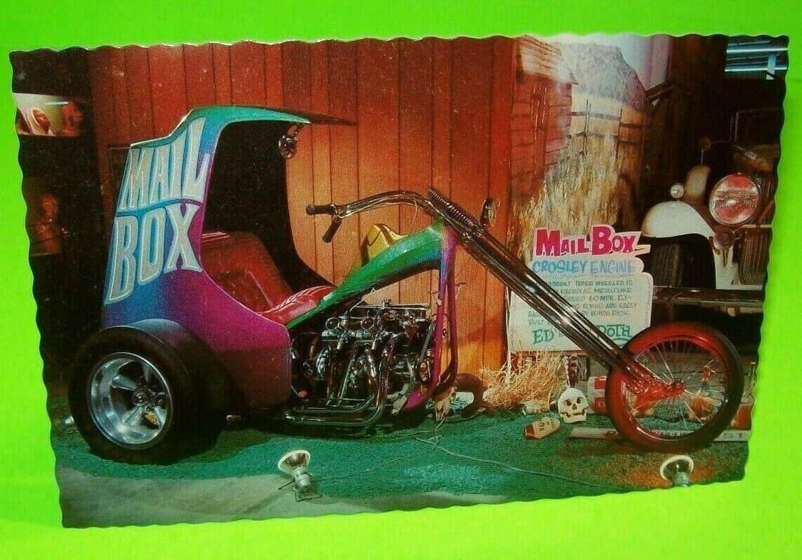 Hot Rod Postcard Mail Box Custom Chopper Ed Big Daddy Roth Surf ...