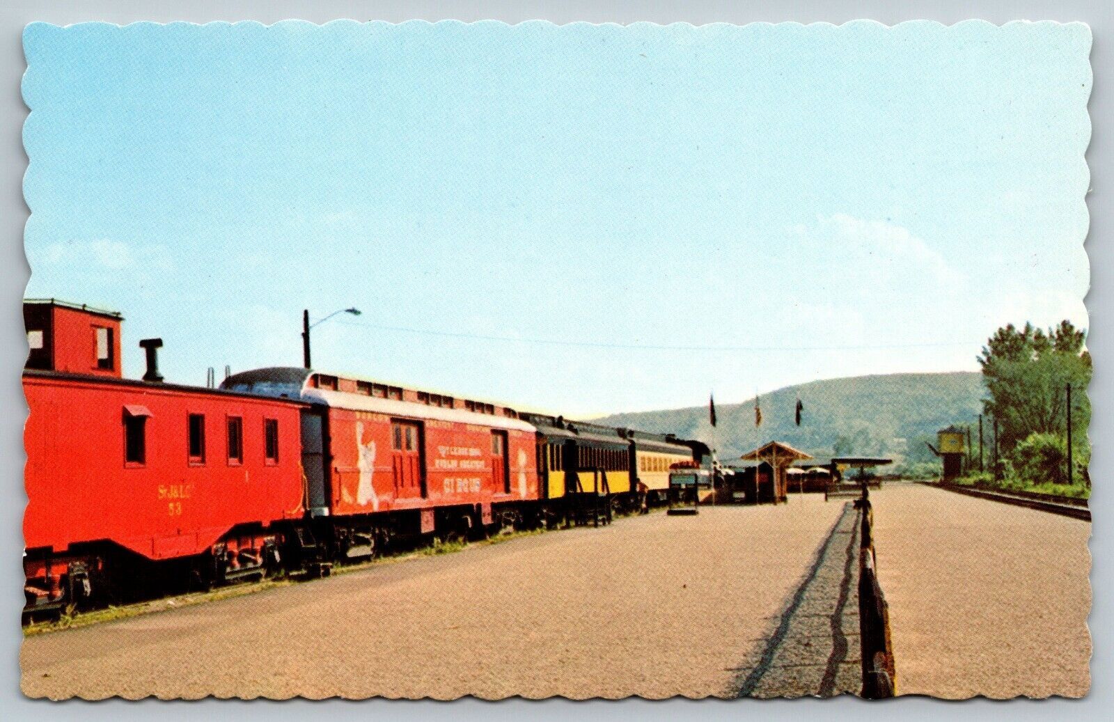 Vintage Railroad Train Locomotive Postcard - Steamtown USA - Bellows ...