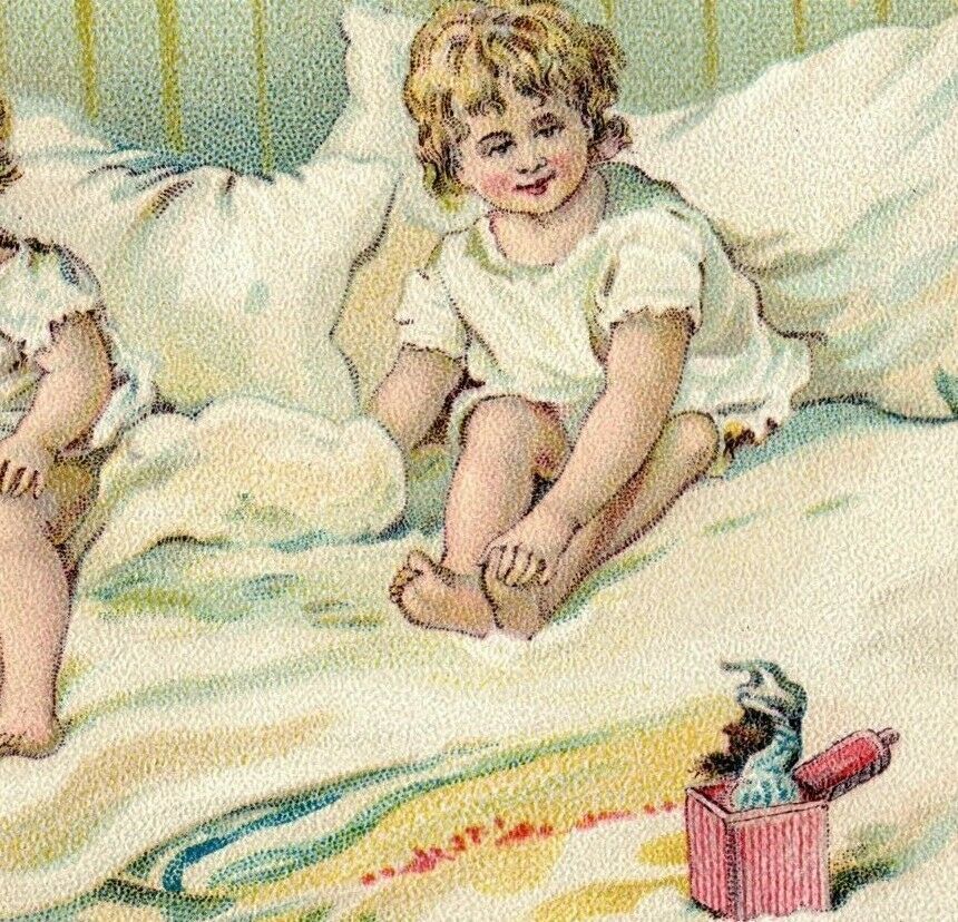 1880s-90s Clark's ONT Spool Cotton Adorable Twins & Jack-In-The-Box #2 ...