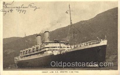 S.S. Orontes Orient Line Ship Unused | Topics - Other, Postcard ...