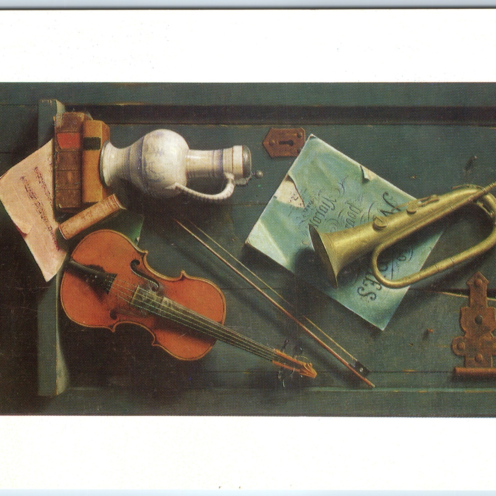 c1980s Boston Still Life OLD MODELS William Harnett 1848-1892 Postcard ...