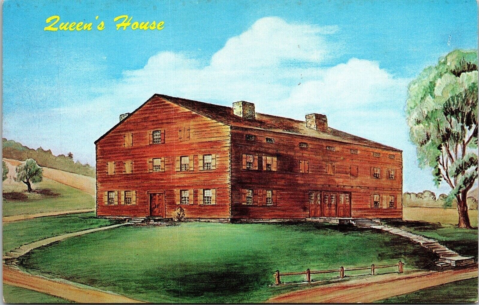 Largest Log House America Queens House La Grande Maison Postcard Unused ...